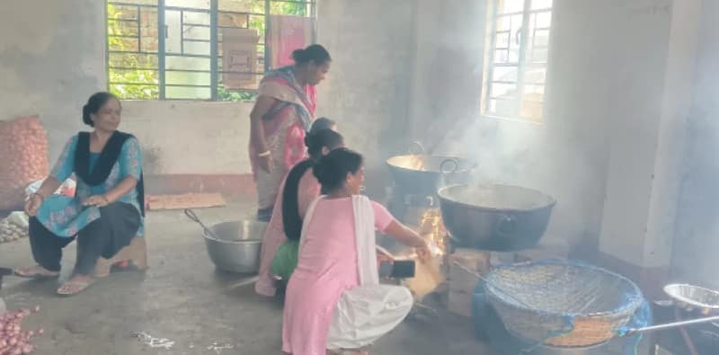 No gas cylinders, cooking has been going on in a wood stove for two ...